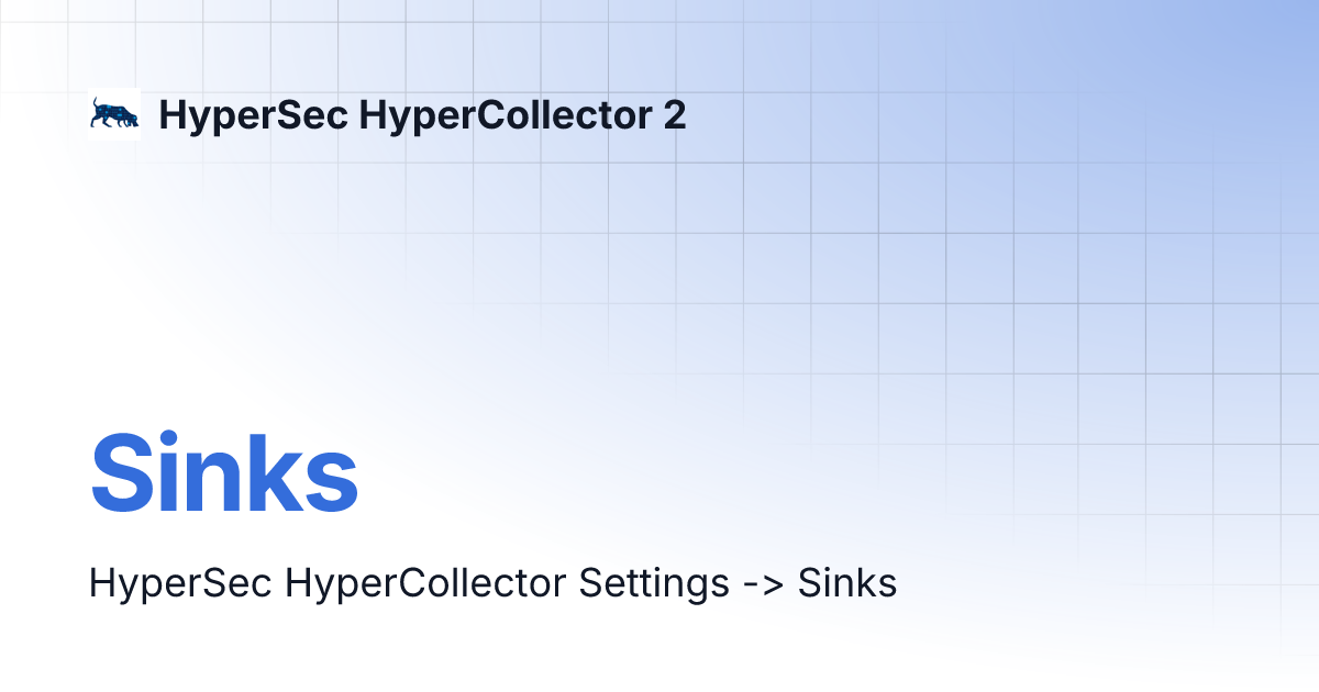 Sinks | HyperSec HyperCollector 2